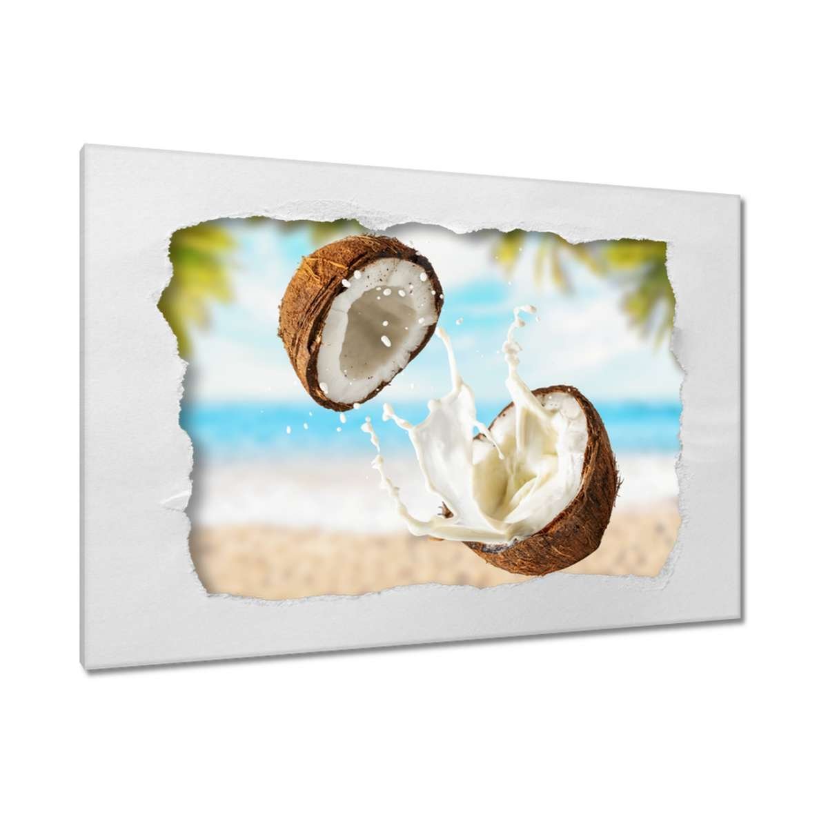 Obraz 120x80cm Mleczko kokosowe Kokosy - ZeSmakiem | Sklep EMPIK.COM
