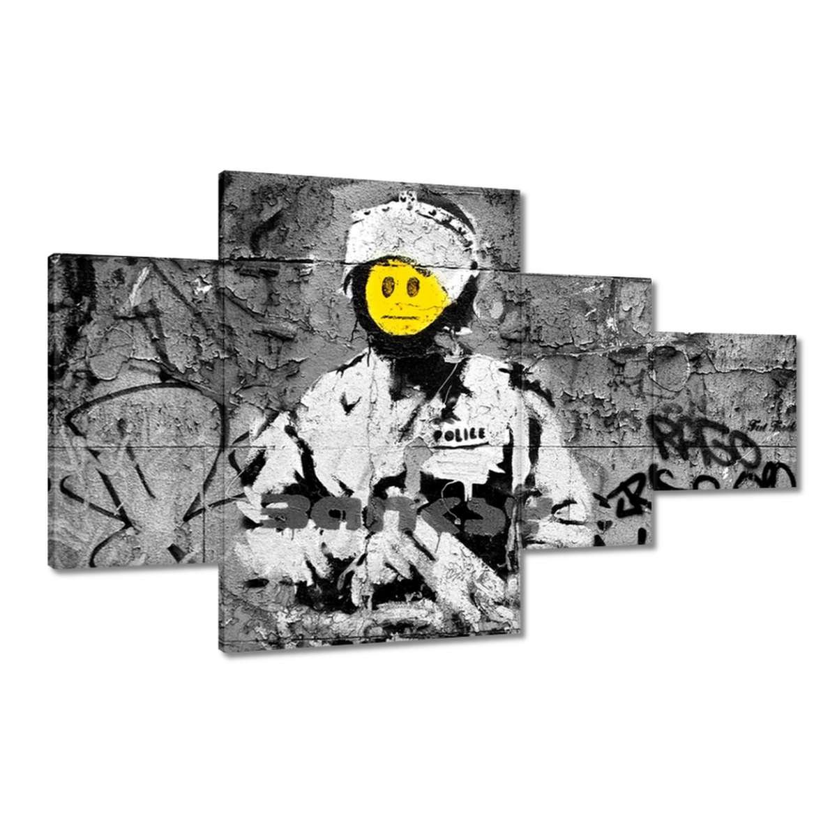 Obraz 130x80cm Banksy Buźka - ZeSmakiem | Sklep EMPIK.COM