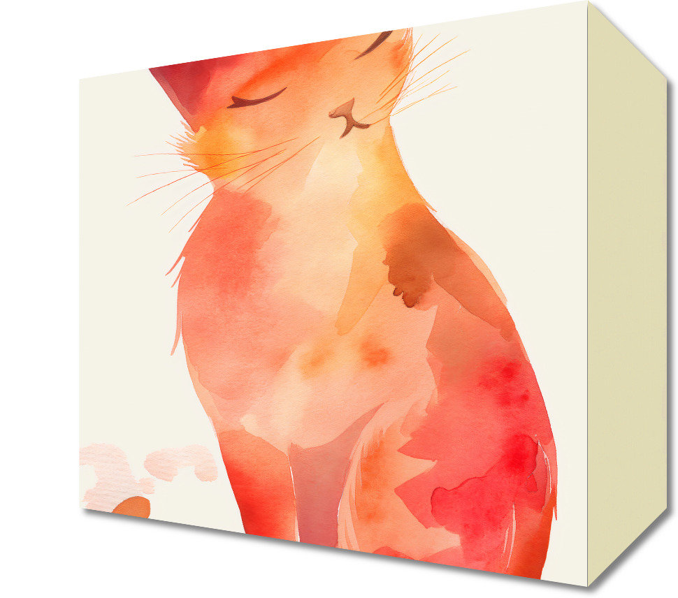 Obraz 20x20cm Akwarelowy Kot - Inna marka | Sklep EMPIK.COM