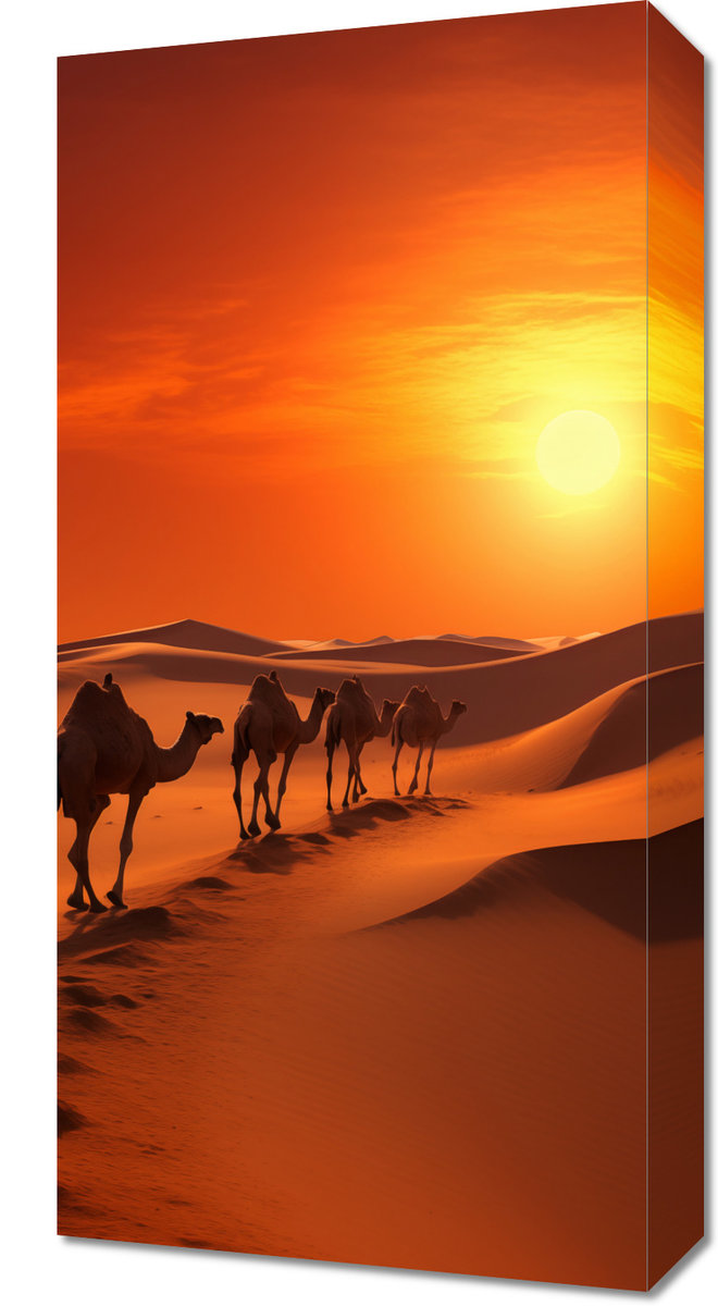 Obraz 30x60cm Karawana na Pustyni - Zakito Posters | Sklep EMPIK.COM