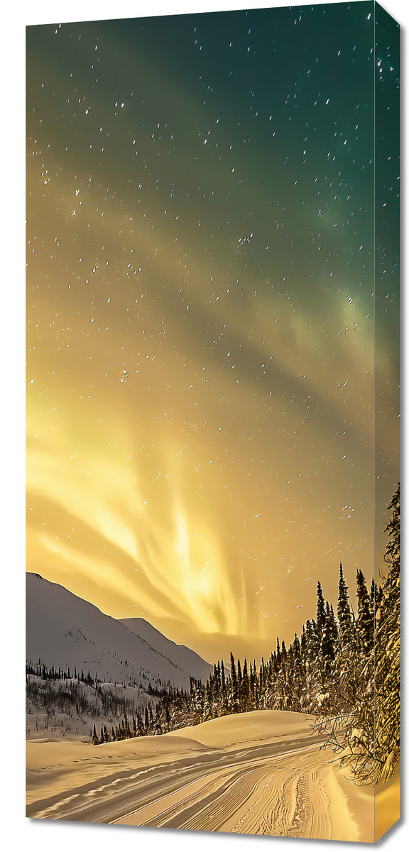 Obraz 40x90cm Zorza Przy Zimie - Inna marka | Sklep EMPIK.COM