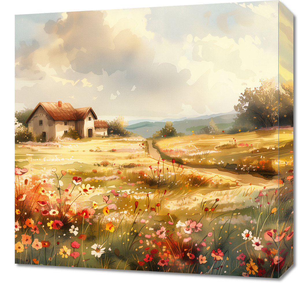 Obraz 50x50cm Sielski Domek - Inna marka | Sklep EMPIK.COM