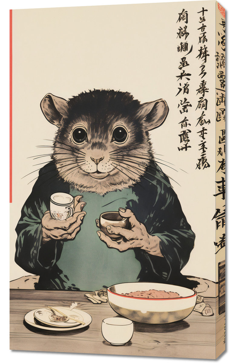 Obraz 60x100cm Kulinarny Rytuał Gryzonia - Zakito Posters | Sklep EMPIK.COM