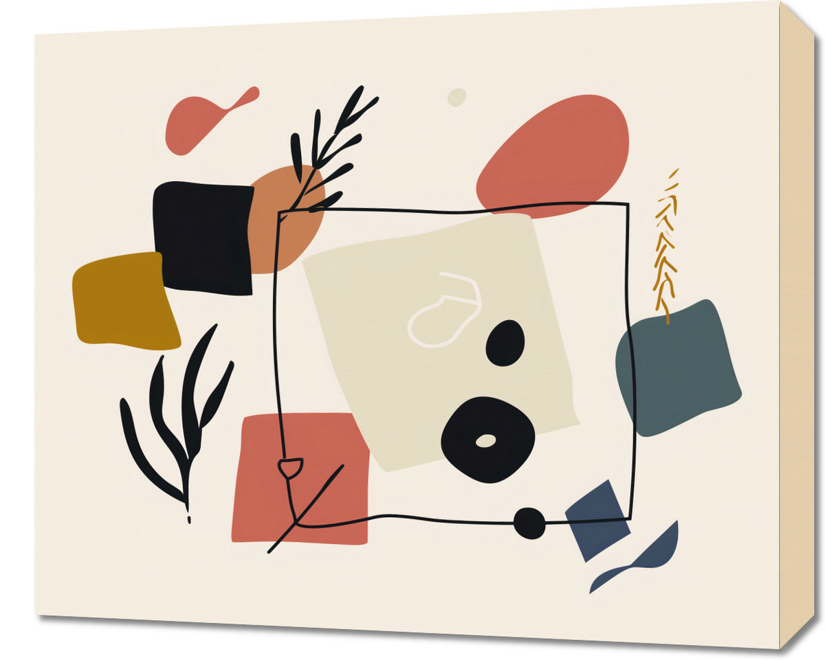 Obraz 60x50cm Abstrakcyjny Dialog - Inna marka | Sklep EMPIK.COM