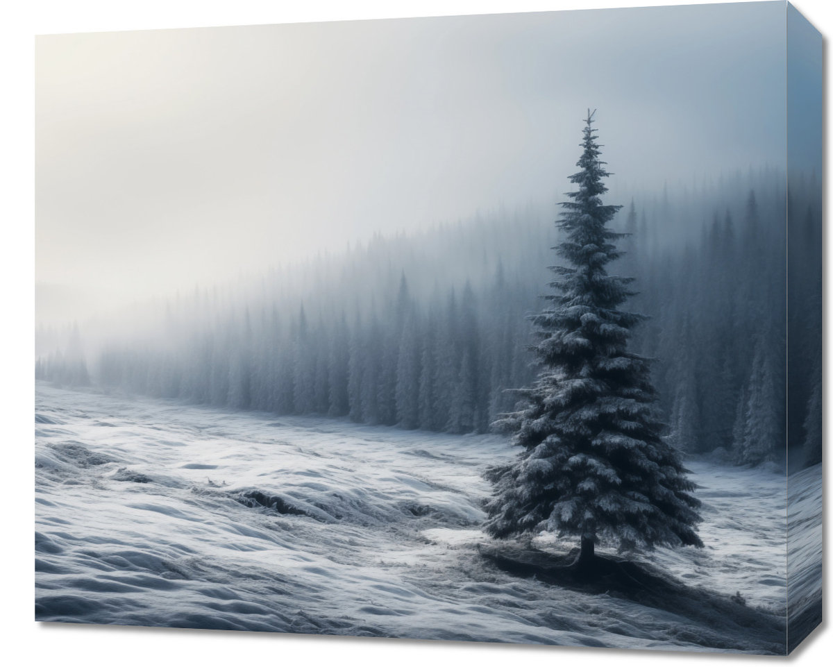 Obraz 60x50cm Samotna Choinka - Inna marka | Sklep EMPIK.COM