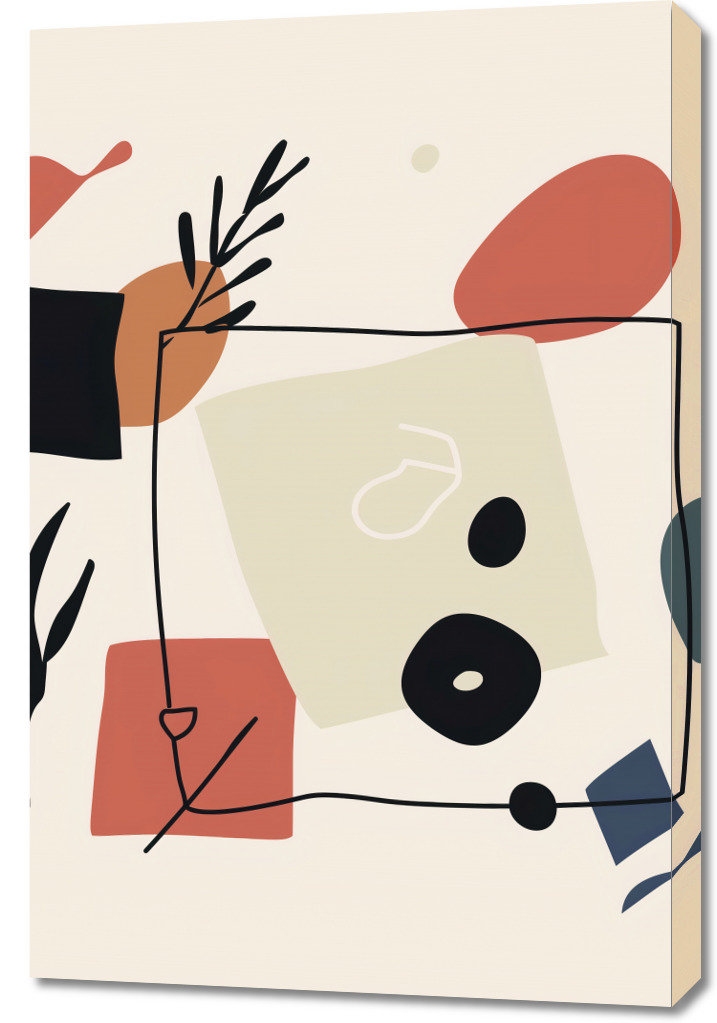 Obraz 60x90cm Abstrakcyjny Dialog - Inna marka | Sklep EMPIK.COM