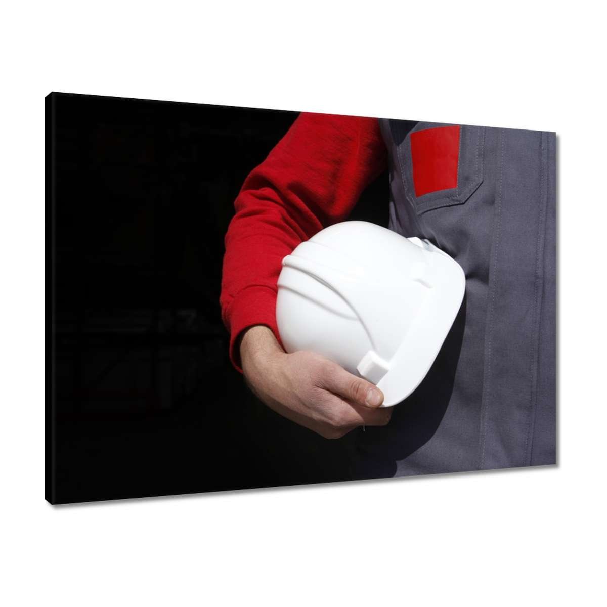 Obraz 70x50 Biały kask ochronny - ZeSmakiem | Sklep EMPIK.COM