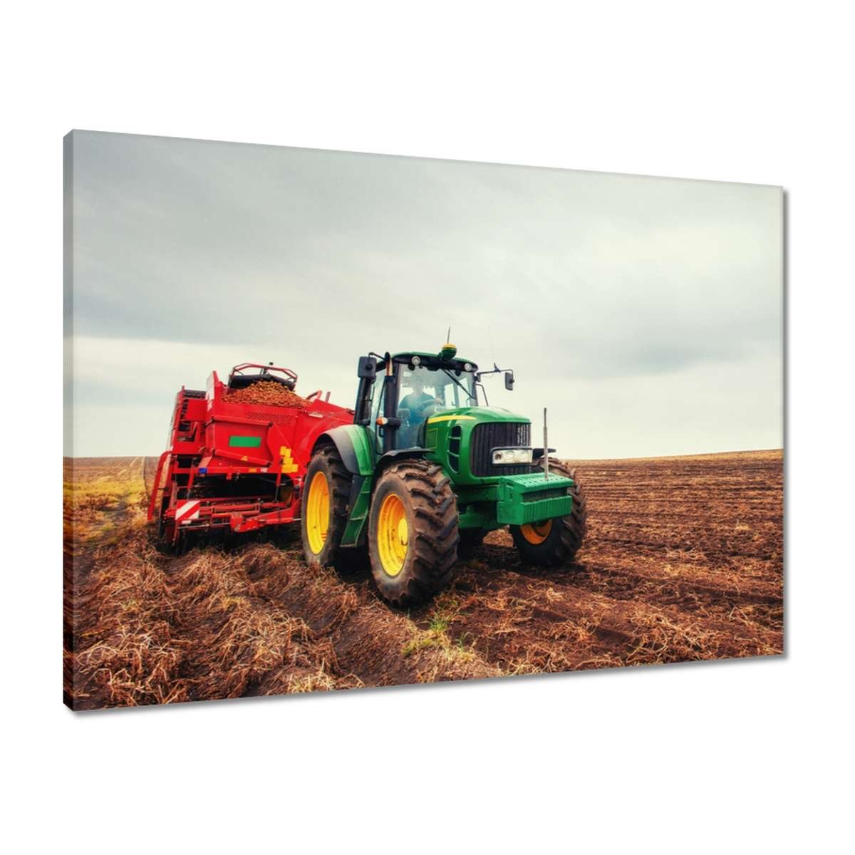 Obraz 70x50 Ciągnik orka pole rolnik - ZeSmakiem | Sklep EMPIK.COM