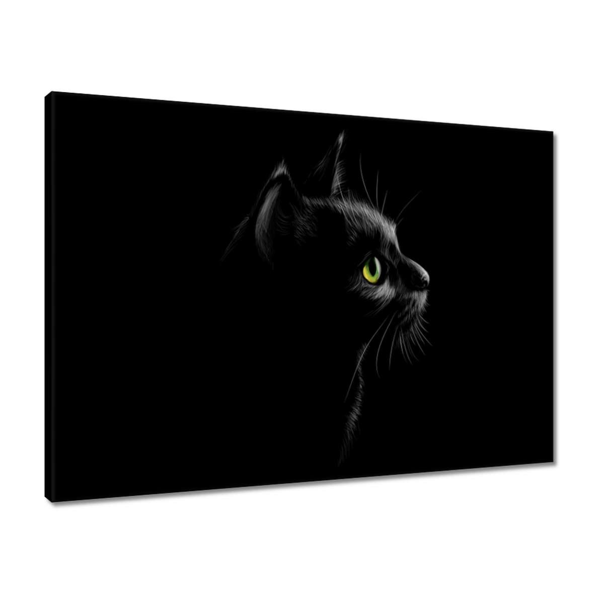 Obraz 70x50 Czarny kotek kiciuś kot - ZeSmakiem | Sklep EMPIK.COM