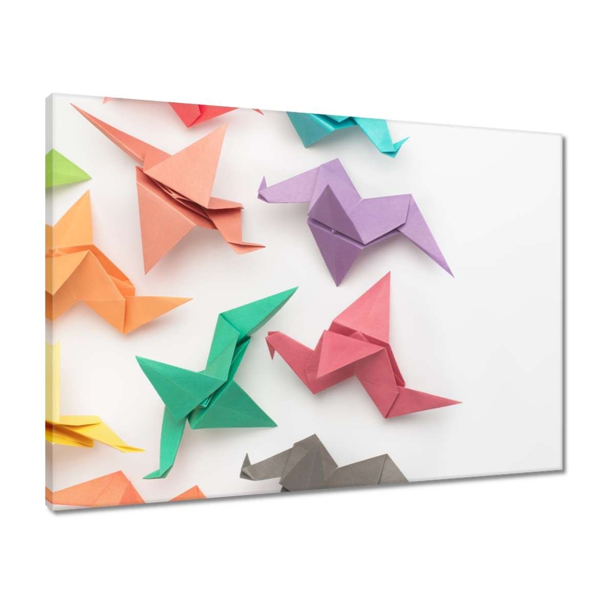 Obraz 70x50 Kolorowe origami ptaki - ZeSmakiem | Sklep EMPIK.COM