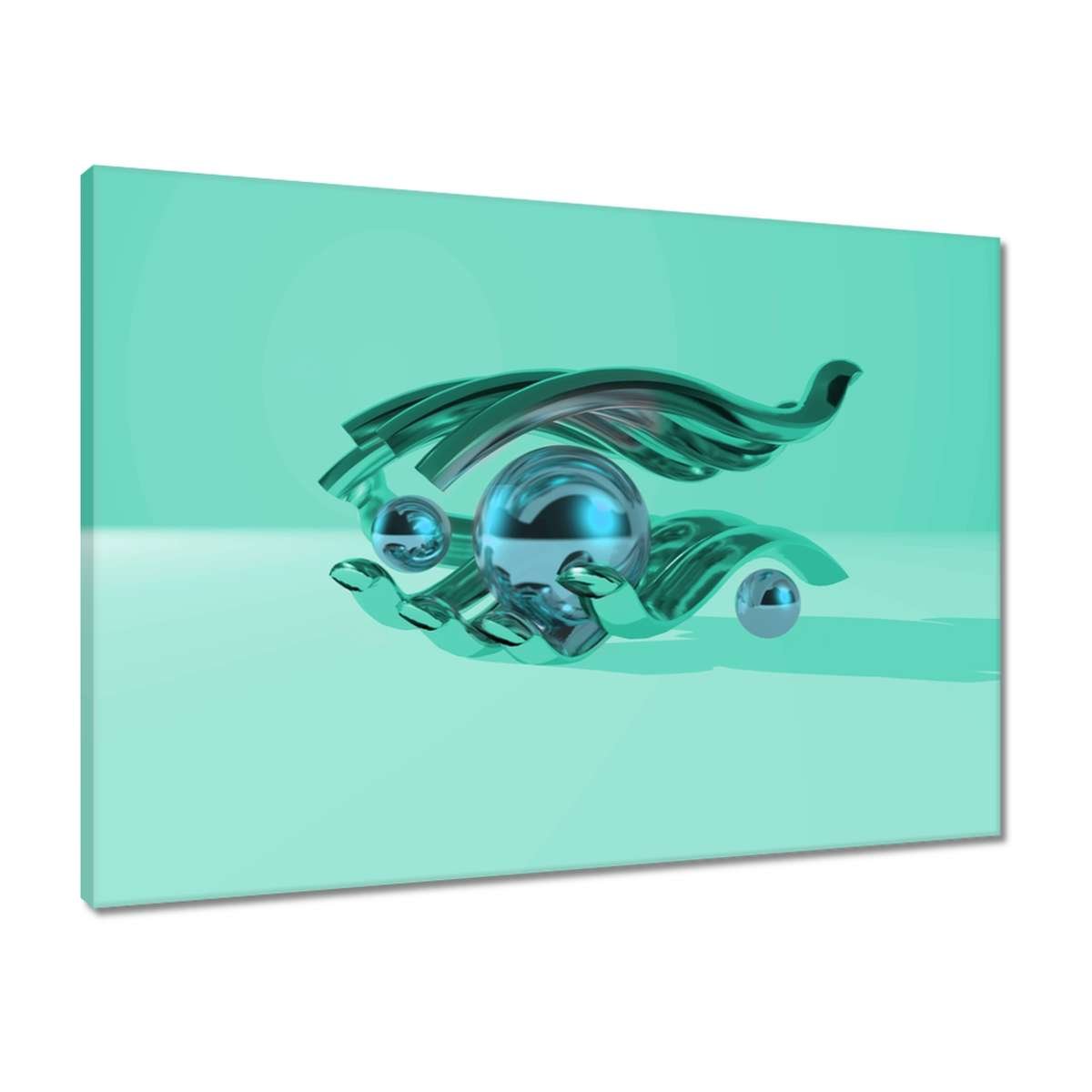 Obraz 70x50 Mięta w turkusie Kule - ZeSmakiem | Sklep EMPIK.COM