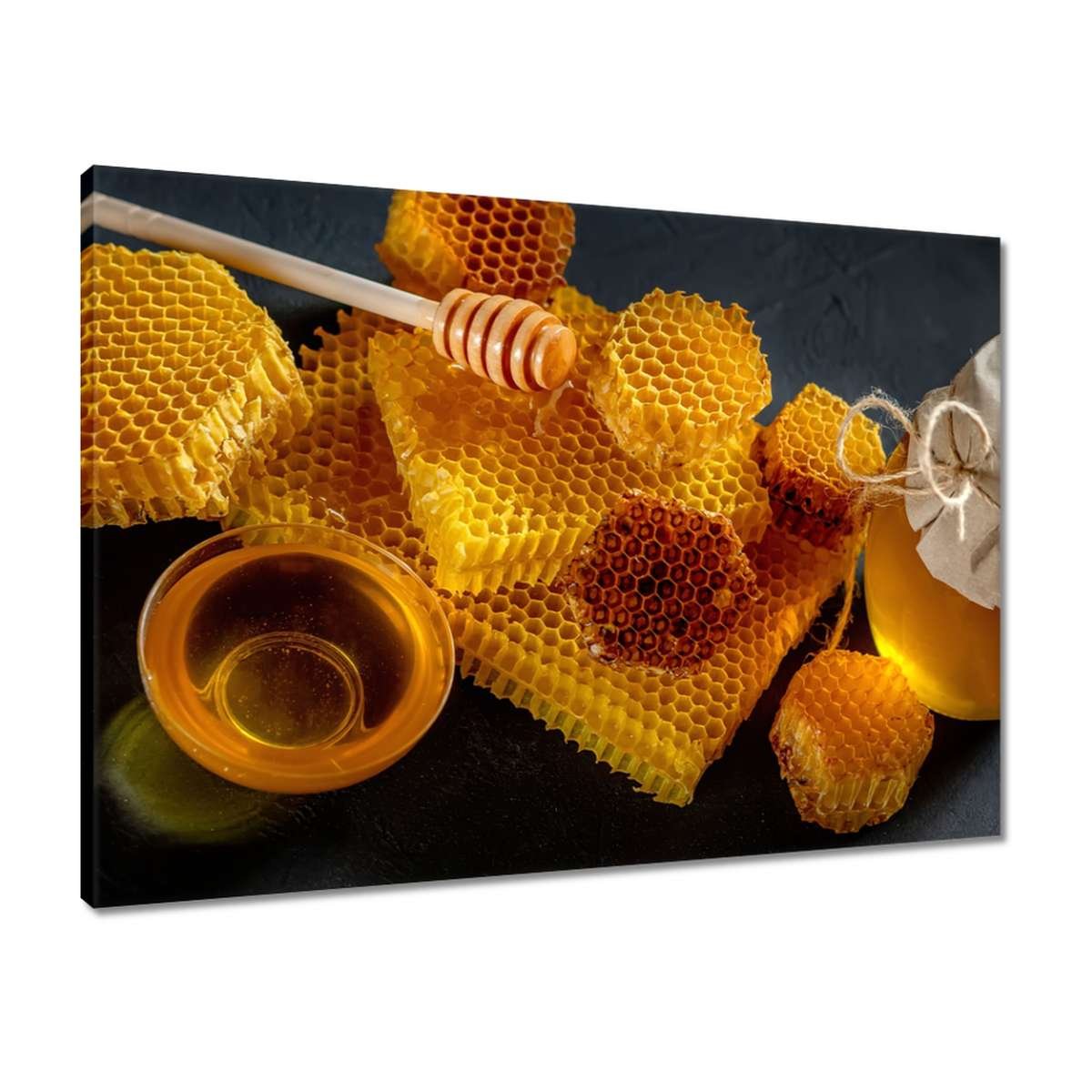 Obraz 70x50 Miód z plastra miodu - ZeSmakiem | Sklep EMPIK.COM