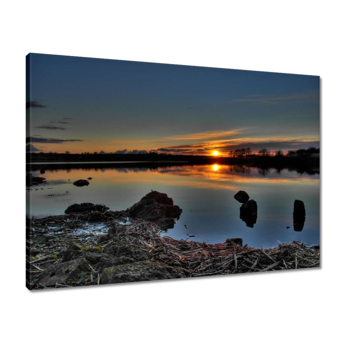 Obraz 70x50 Słońce zachodzące Jezioro - ZeSmakiem | Sklep EMPIK.COM