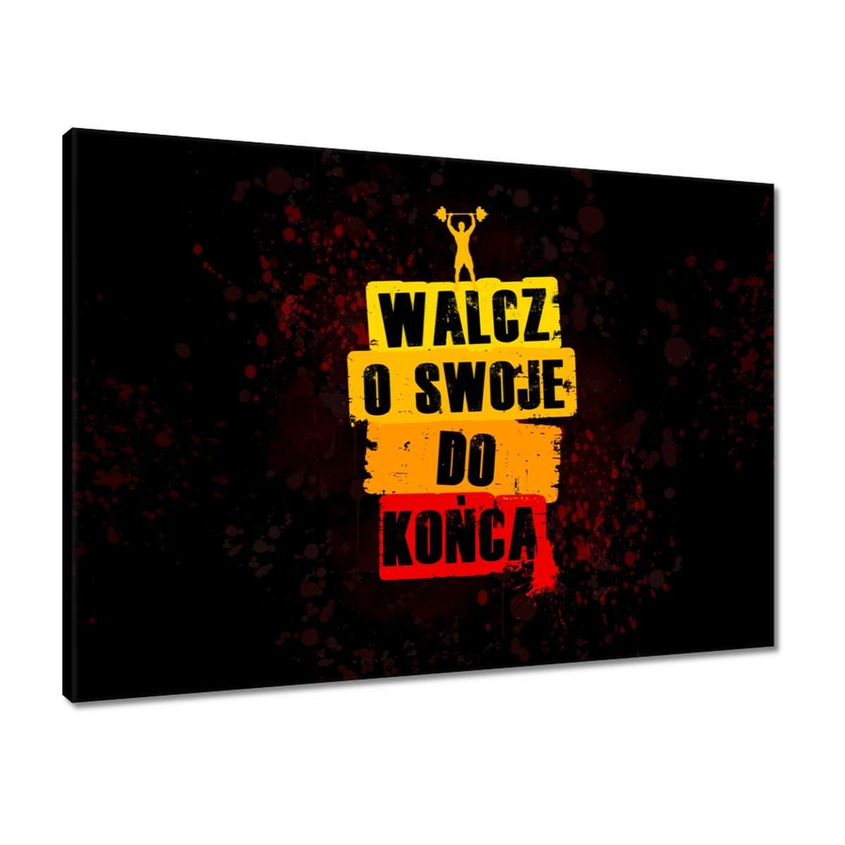 Obraz 70x50 Walcz o swoje do końca - ZeSmakiem | Sklep EMPIK.COM