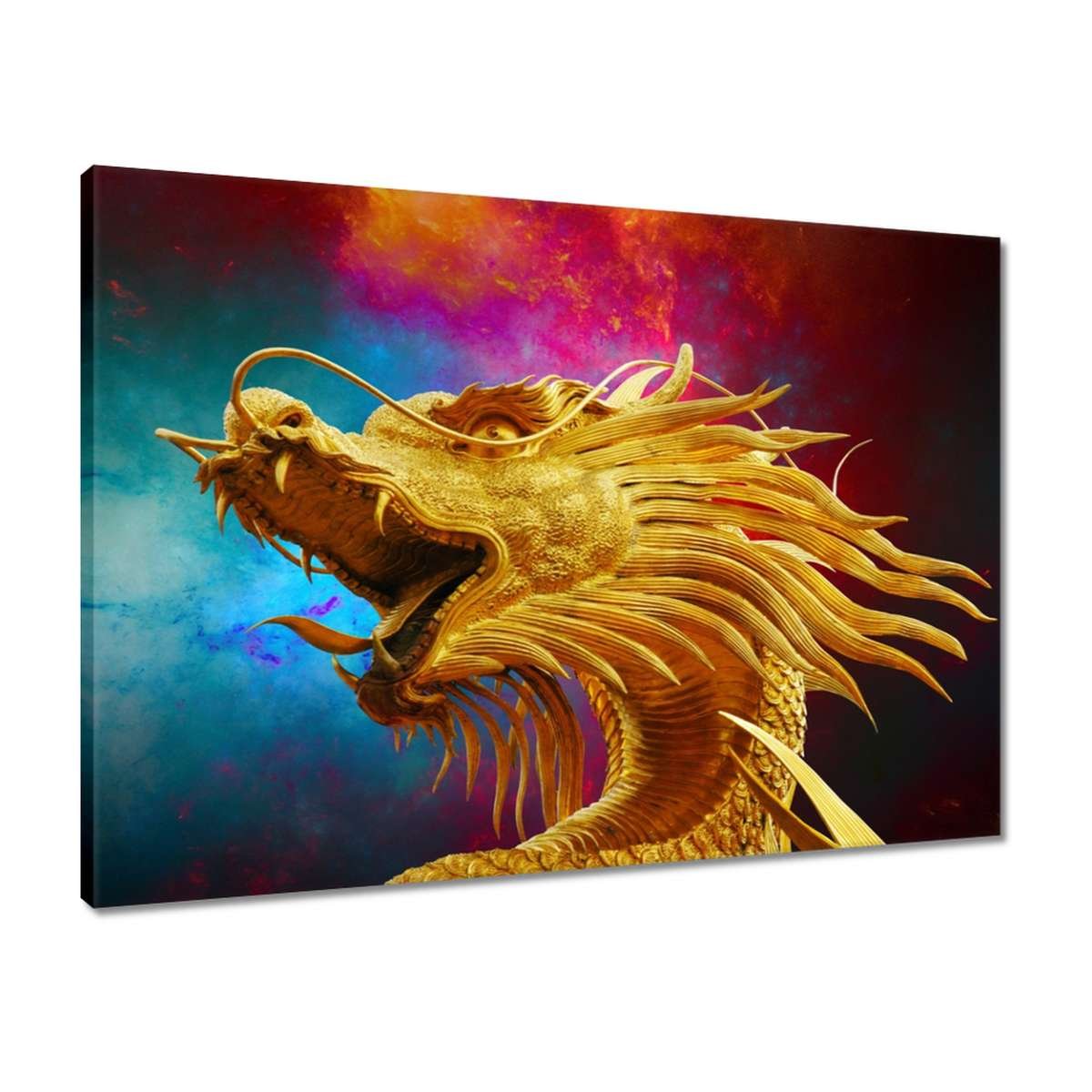 Obraz 70x50 Złoty Chiński smok - ZeSmakiem | Sklep EMPIK.COM