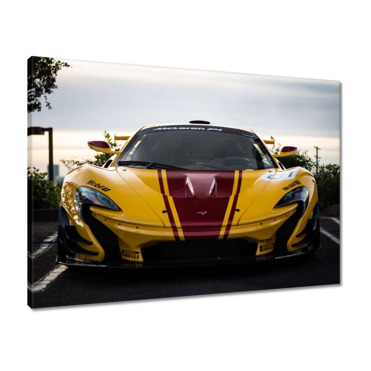 Obraz 70x50 Żółte sportowe auto - ZeSmakiem | Sklep EMPIK.COM