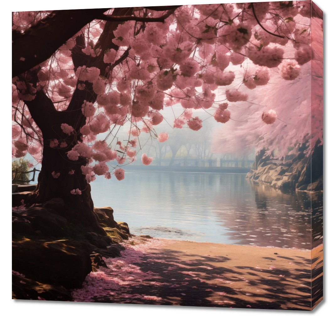 Obraz 70x70cm Spokój Sakury - Inna marka | Sklep EMPIK.COM