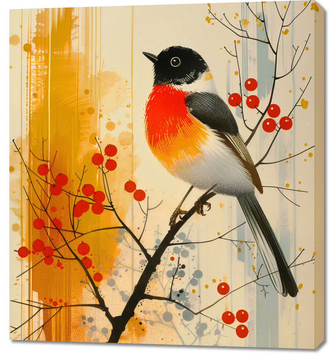 Obraz 90x100cm Jesienny Rudzik - Inna marka | Sklep EMPIK.COM