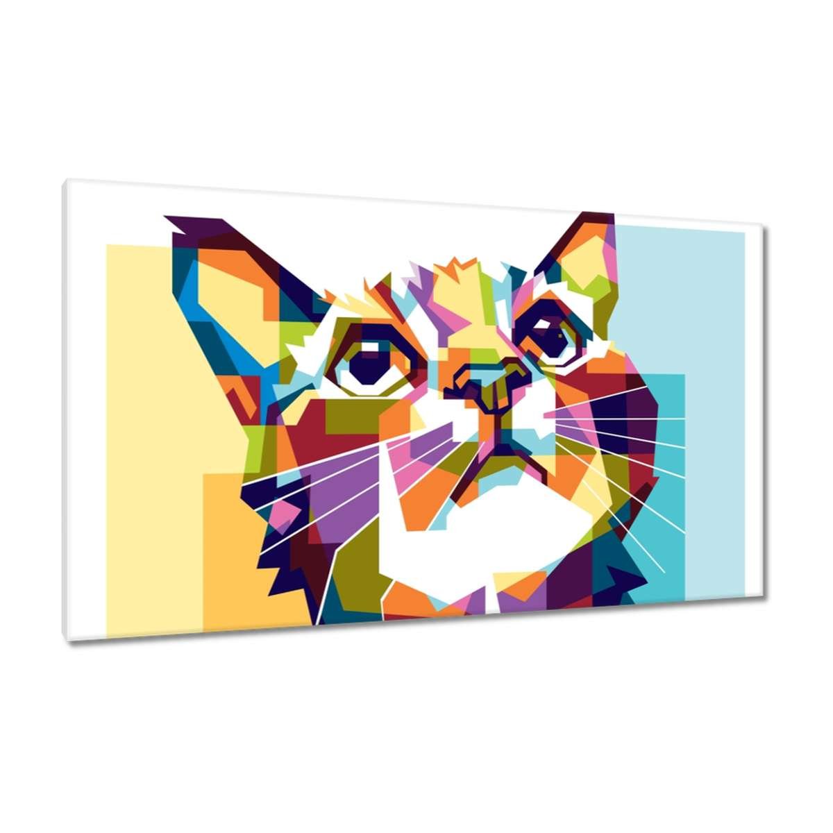 Obraz Abstrakcyjny kot, 120x70cm - ZeSmakiem | Sklep EMPIK.COM