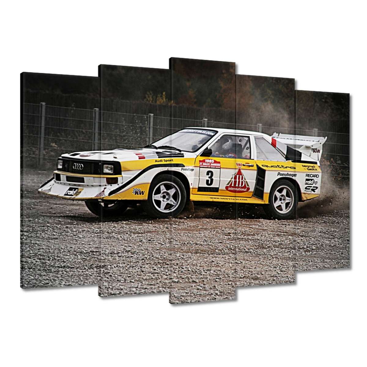 Obraz Audi Quattro Drift bokiem, 70x50cm - ZeSmakiem | Sklep EMPIK.COM