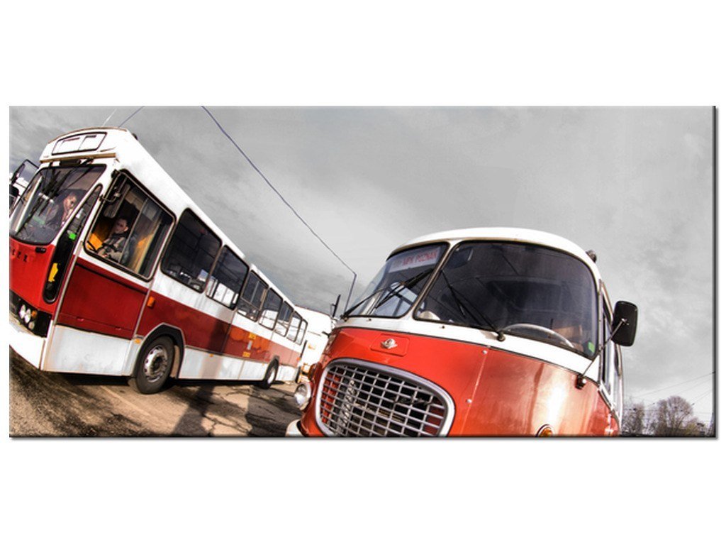 Obraz Autobus ogórek, 115x55 cm - Oobrazy | Sklep EMPIK.COM
