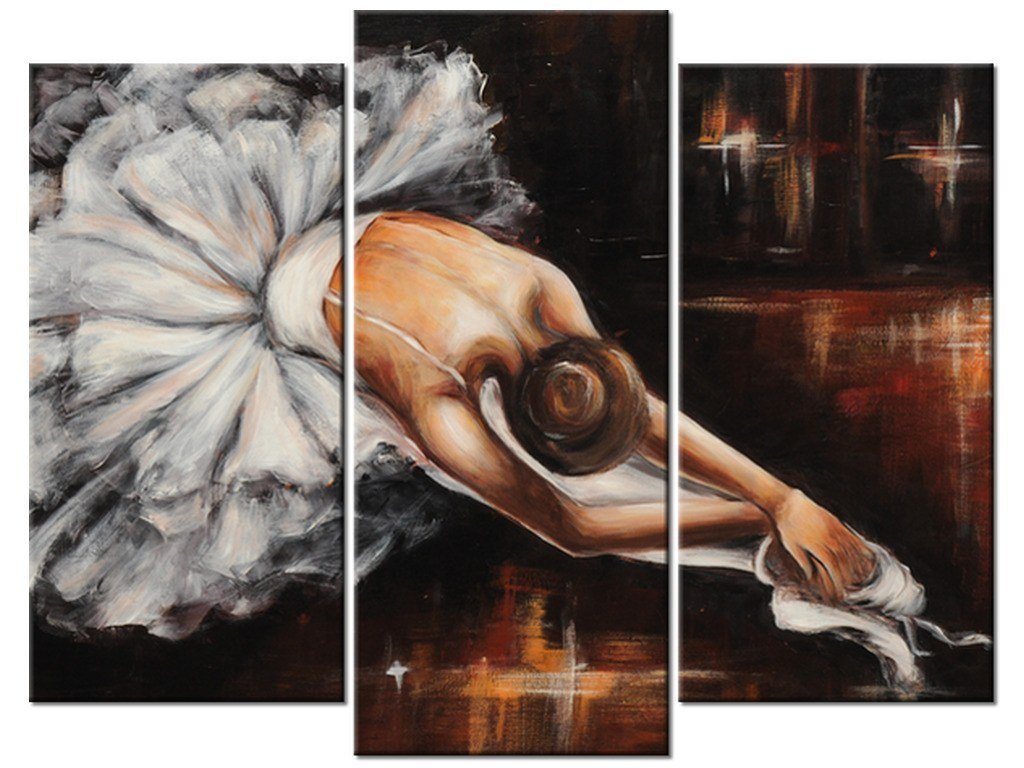 Obraz, Baletnica, 3 elementy, 90x70 cm - Oobrazy | Sklep EMPIK.COM