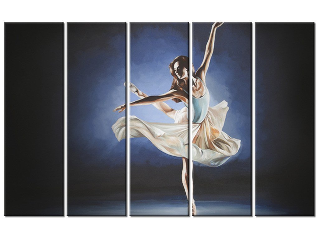 Obraz Baletnica w tańcu, 5 elementów, 100x63 cm - Oobrazy | Sklep EMPIK.COM