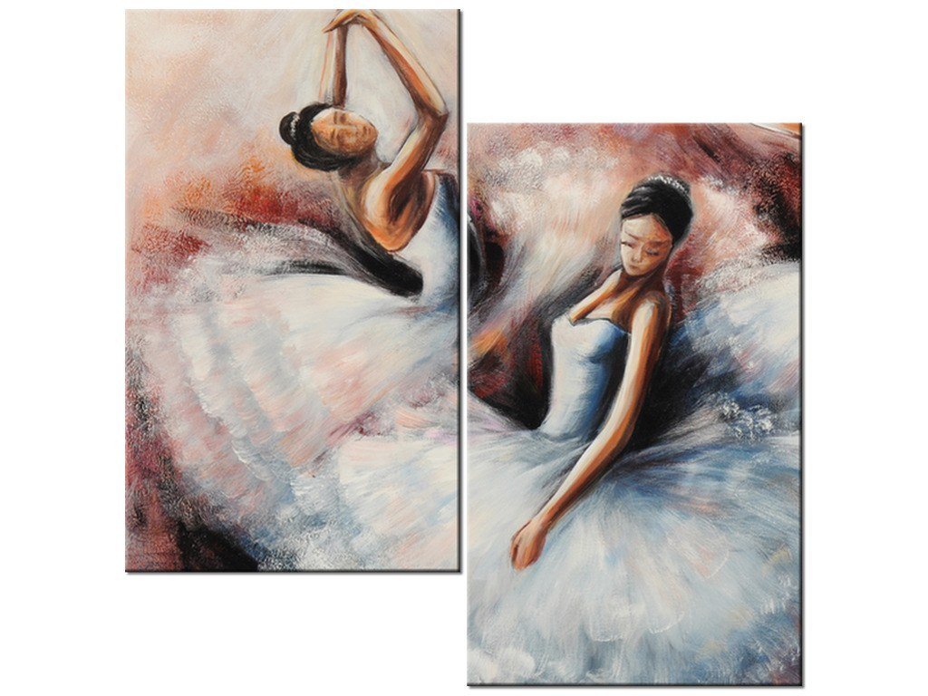 Obraz, Baletnice, 2 elementy, 60x60 cm - Oobrazy | Sklep EMPIK.COM