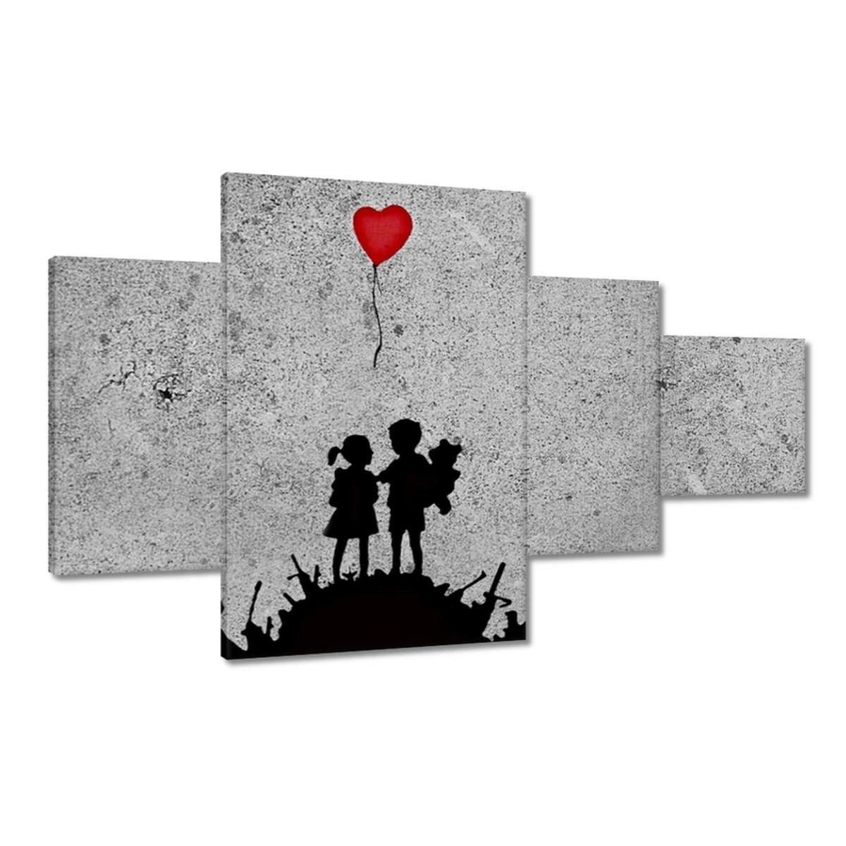 Obraz Banksy Dzieci na stosie, 130x80cm - ZeSmakiem | Sklep EMPIK.COM