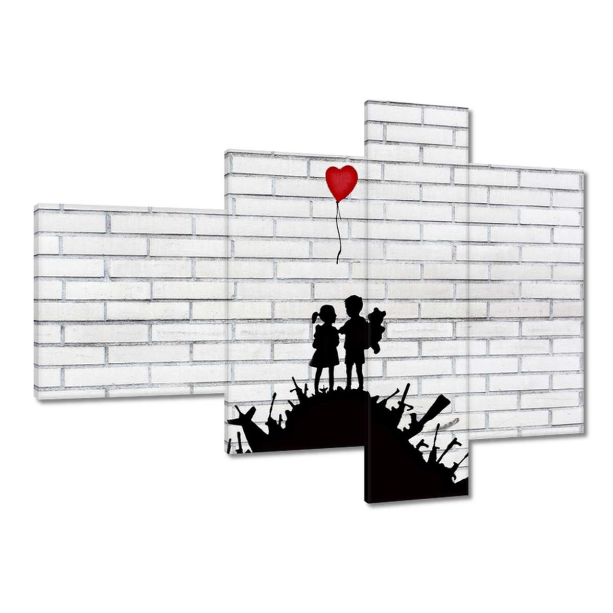 Obraz Banksy Góra broni Balon, 100x70cm - ZeSmakiem | Sklep EMPIK.COM