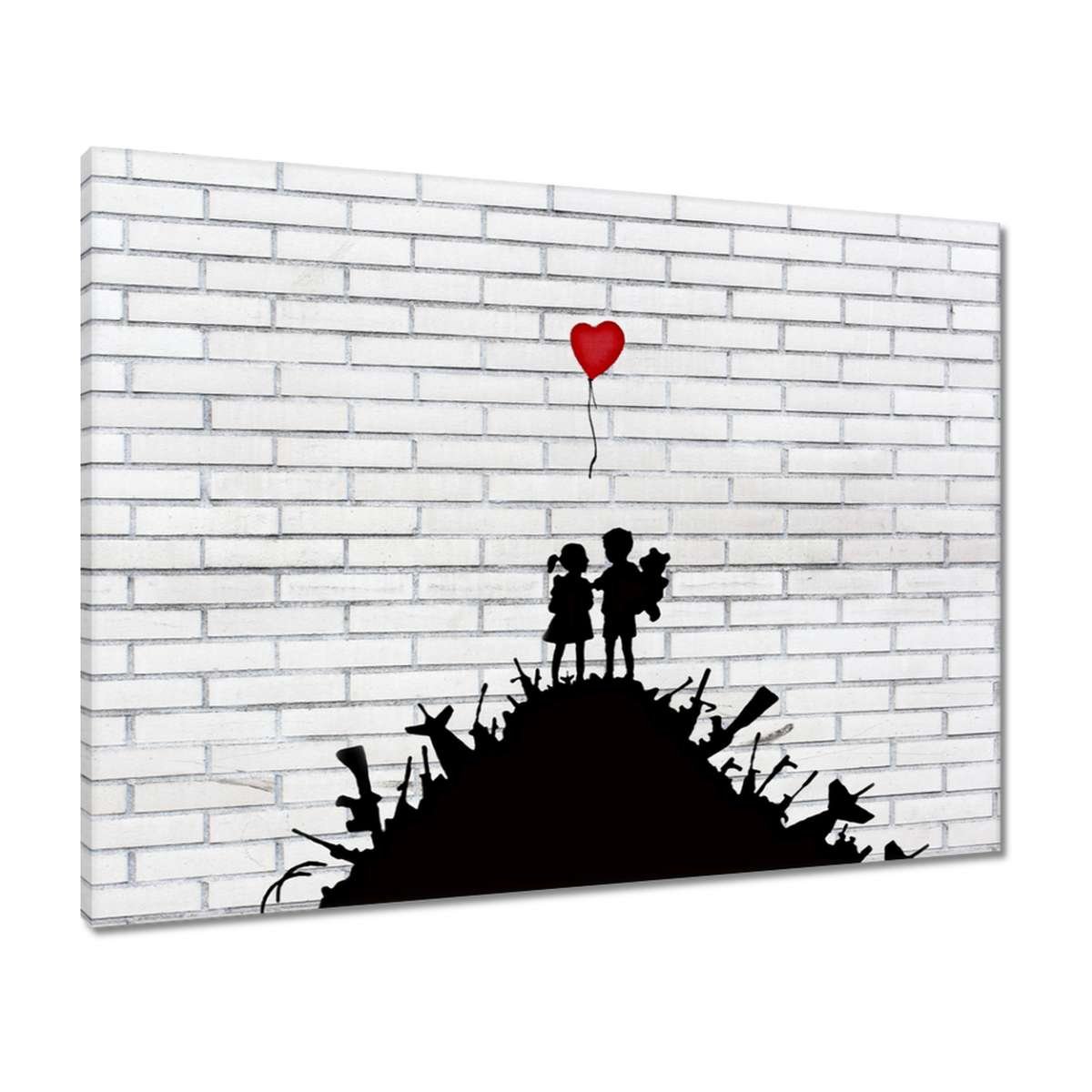 Obraz Banksy Góra broni Balon, 80x60cm - ZeSmakiem | Sklep EMPIK.COM