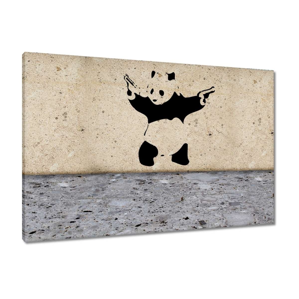 Obraz Banksy Panda, 90x60cm - ZeSmakiem | Sklep EMPIK.COM