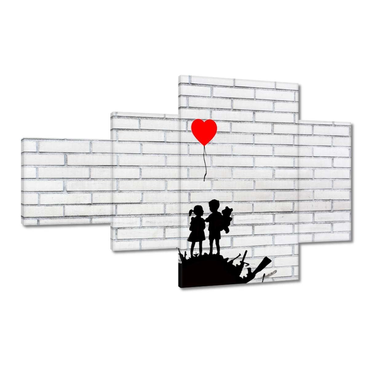 Obraz Banksy Sterta broni Balon, 130x80cm - ZeSmakiem | Sklep EMPIK.COM