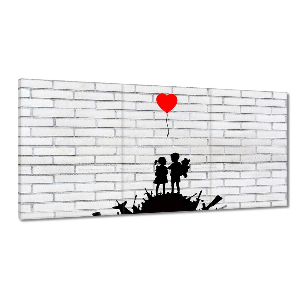 Obraz Banksy Sterta broni Balon, 180x90cm - ZeSmakiem | Sklep EMPIK.COM