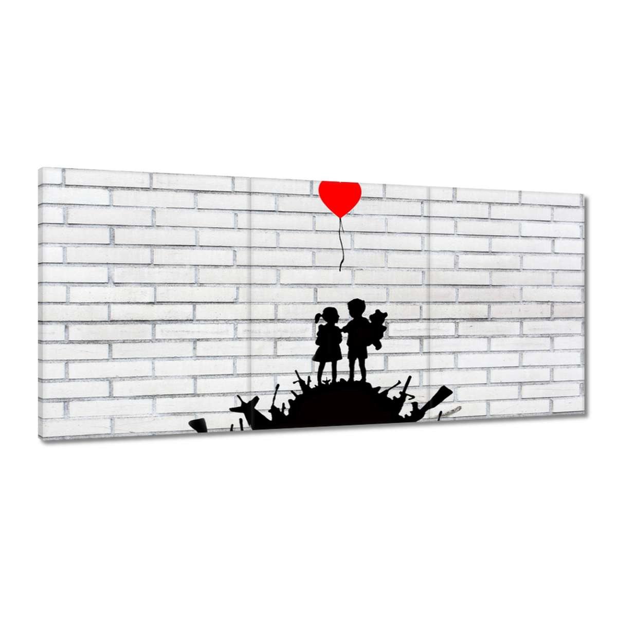 Obraz Banksy Sterta broni Balon, 210x100cm - ZeSmakiem | Sklep EMPIK.COM