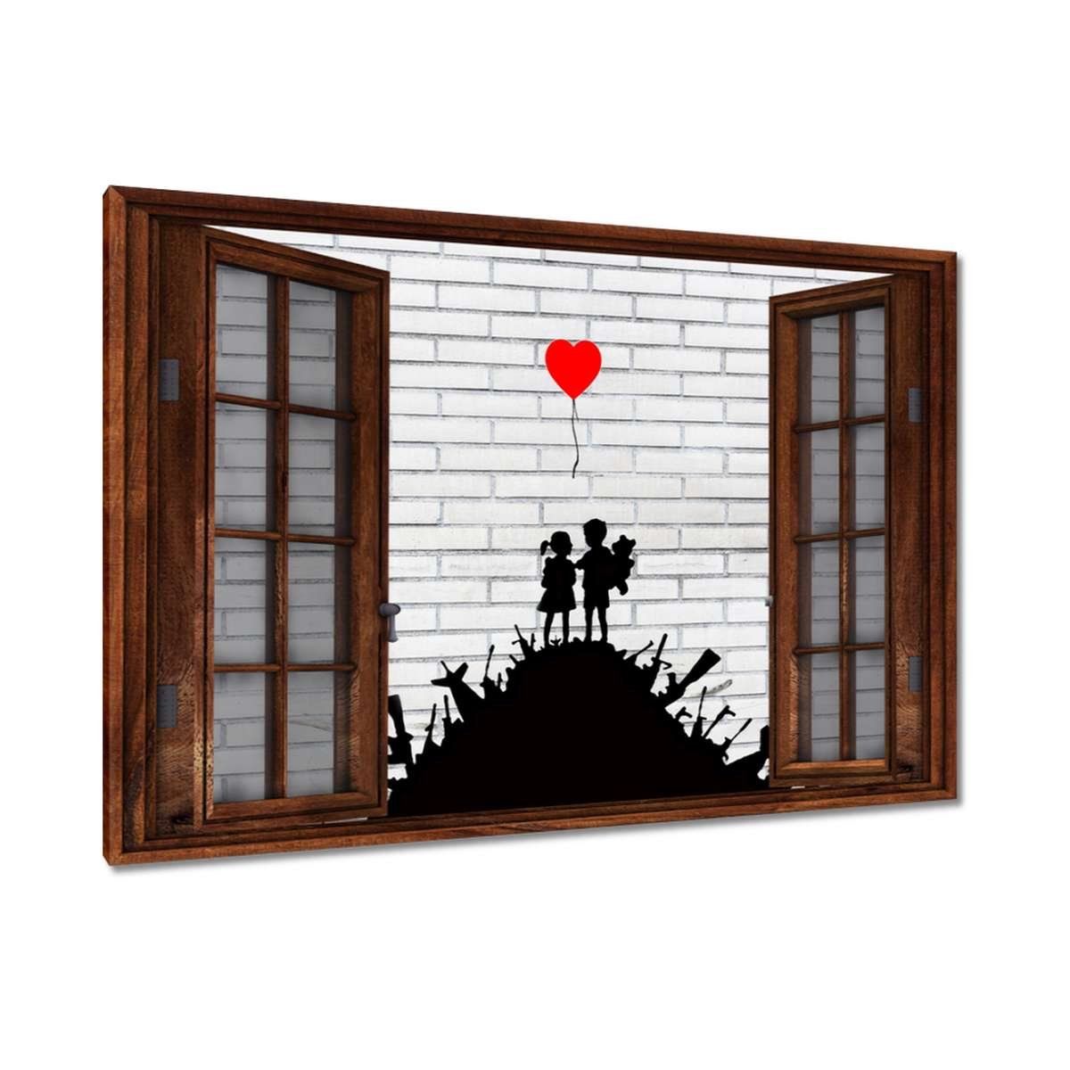 Obraz Banksy Sterta broni Balon, 90x60cm - ZeSmakiem | Sklep EMPIK.COM