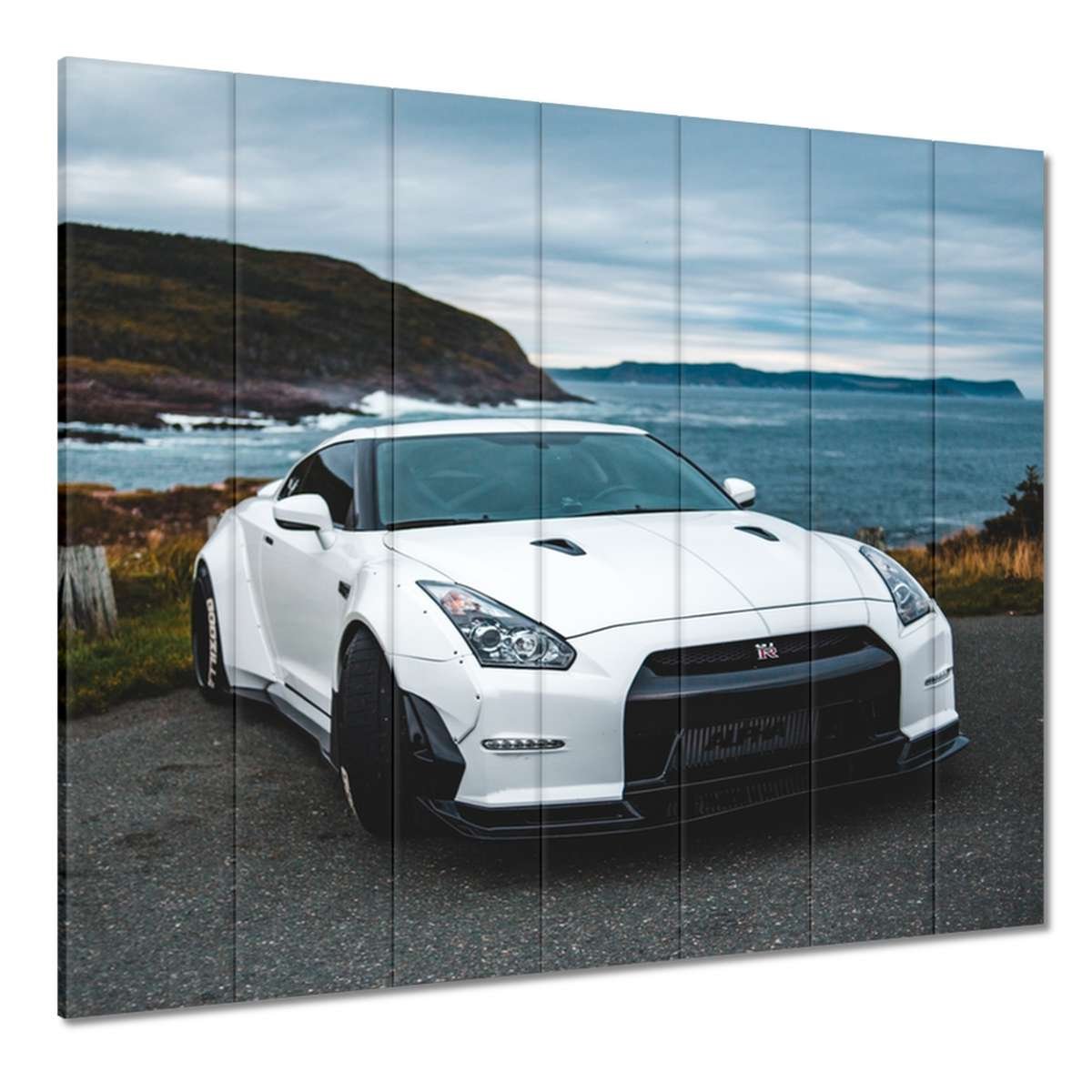 Obraz Białe sportowe auto, 210x195cm - ZeSmakiem | Sklep EMPIK.COM