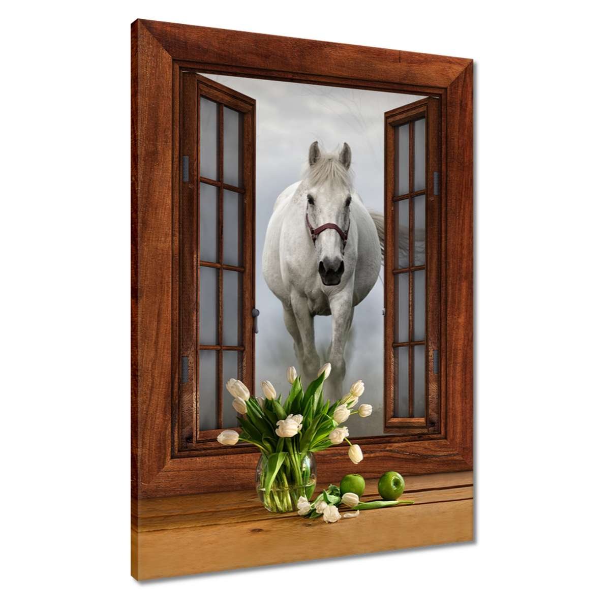 Obraz Biały koń, 50x70cm - ZeSmakiem | Sklep EMPIK.COM