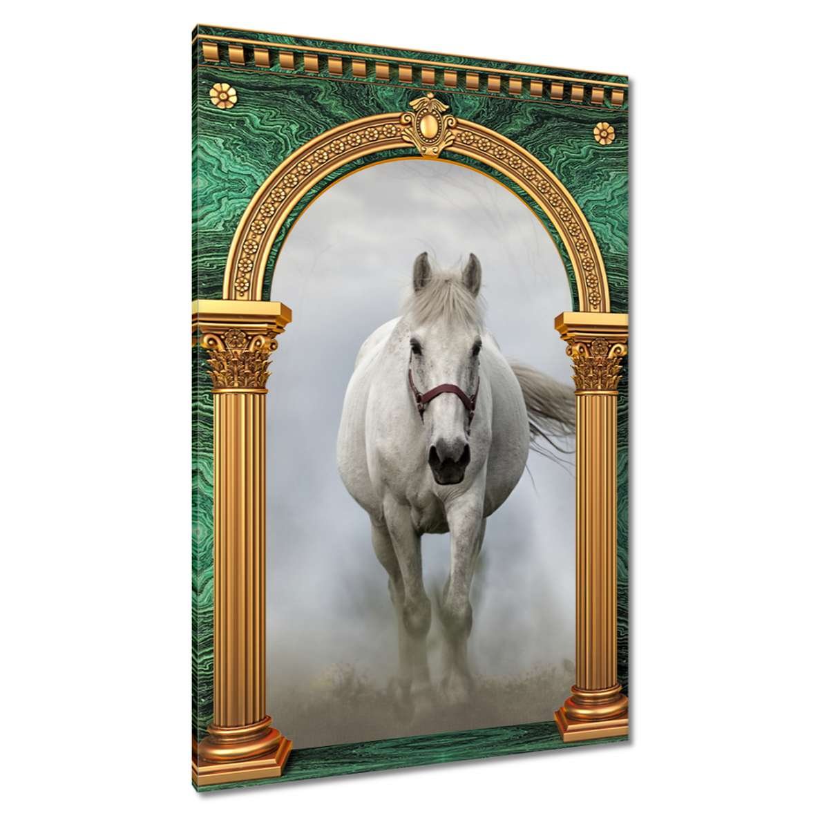 Obraz Biały koń, 60x90cm - ZeSmakiem | Sklep EMPIK.COM