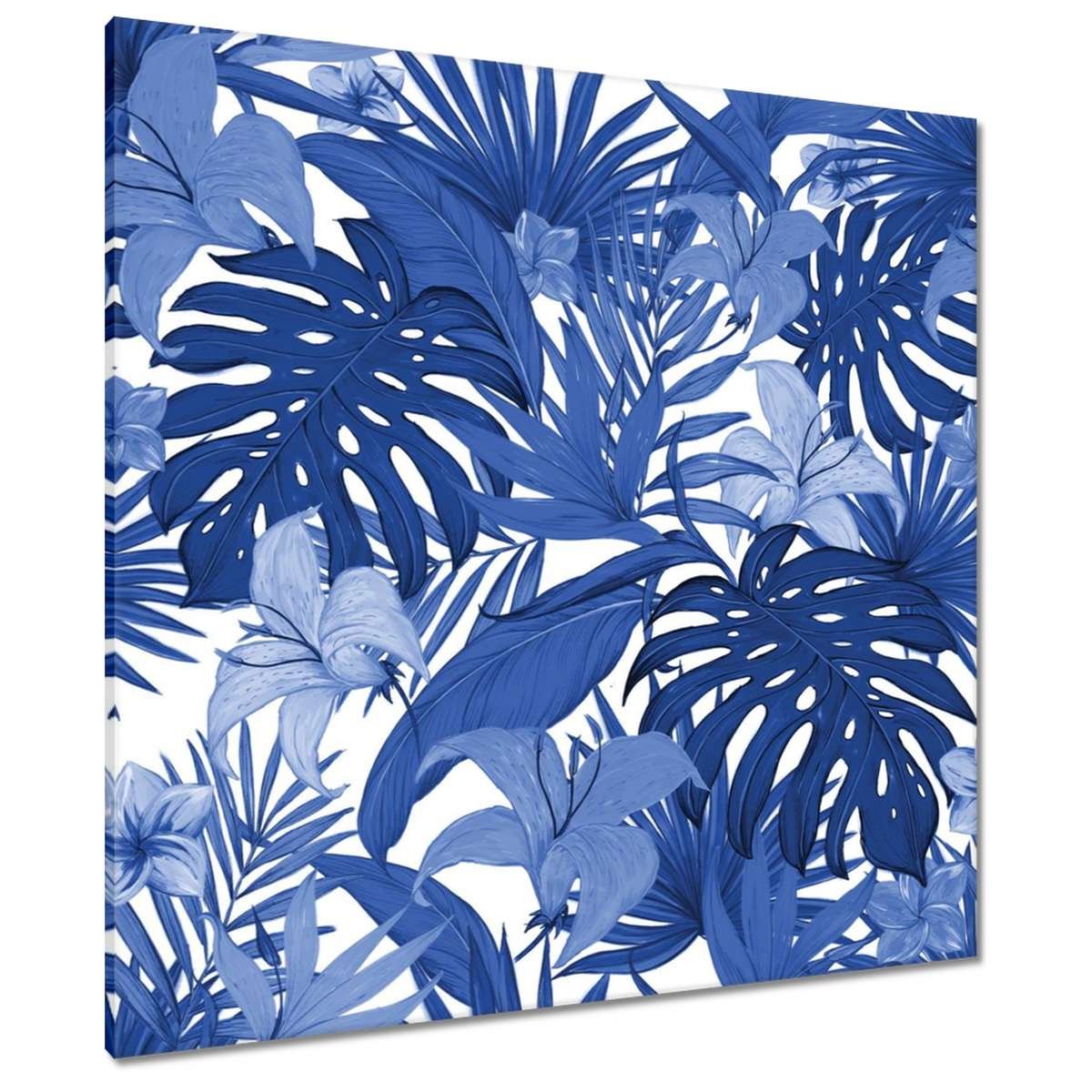 Obraz Classic Blue Monstera, 90x90cm - ZeSmakiem | Sklep EMPIK.COM