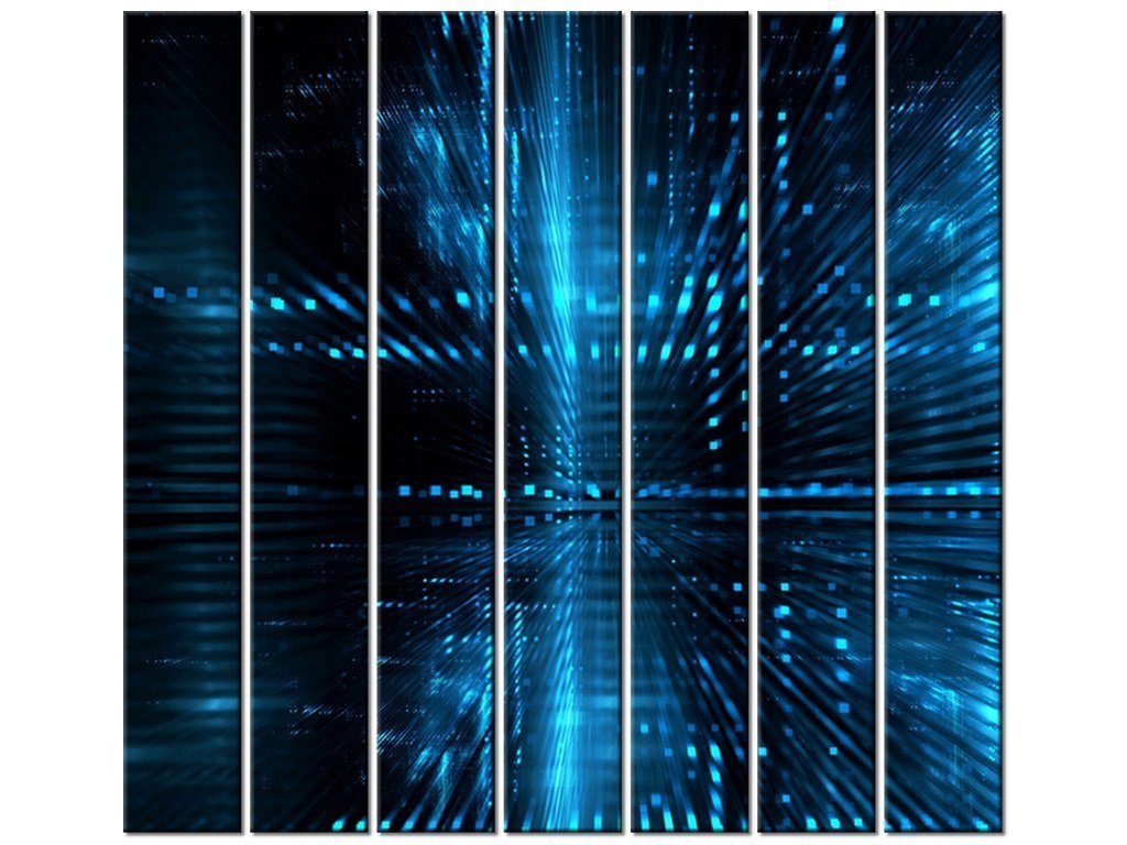 Obraz Cyfrowa technologia 3D, 7 elementów, 210x195 cm - Oobrazy | Sklep ...