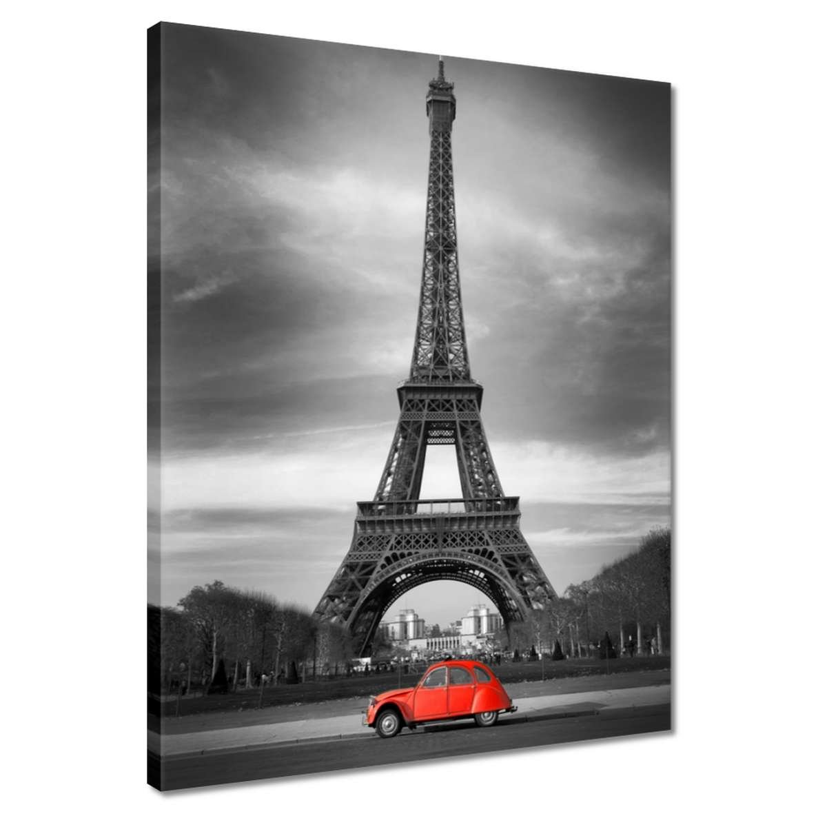 Obraz Czerwone auto Wieża Eiffla, 40x50cm - ZeSmakiem | Sklep EMPIK.COM