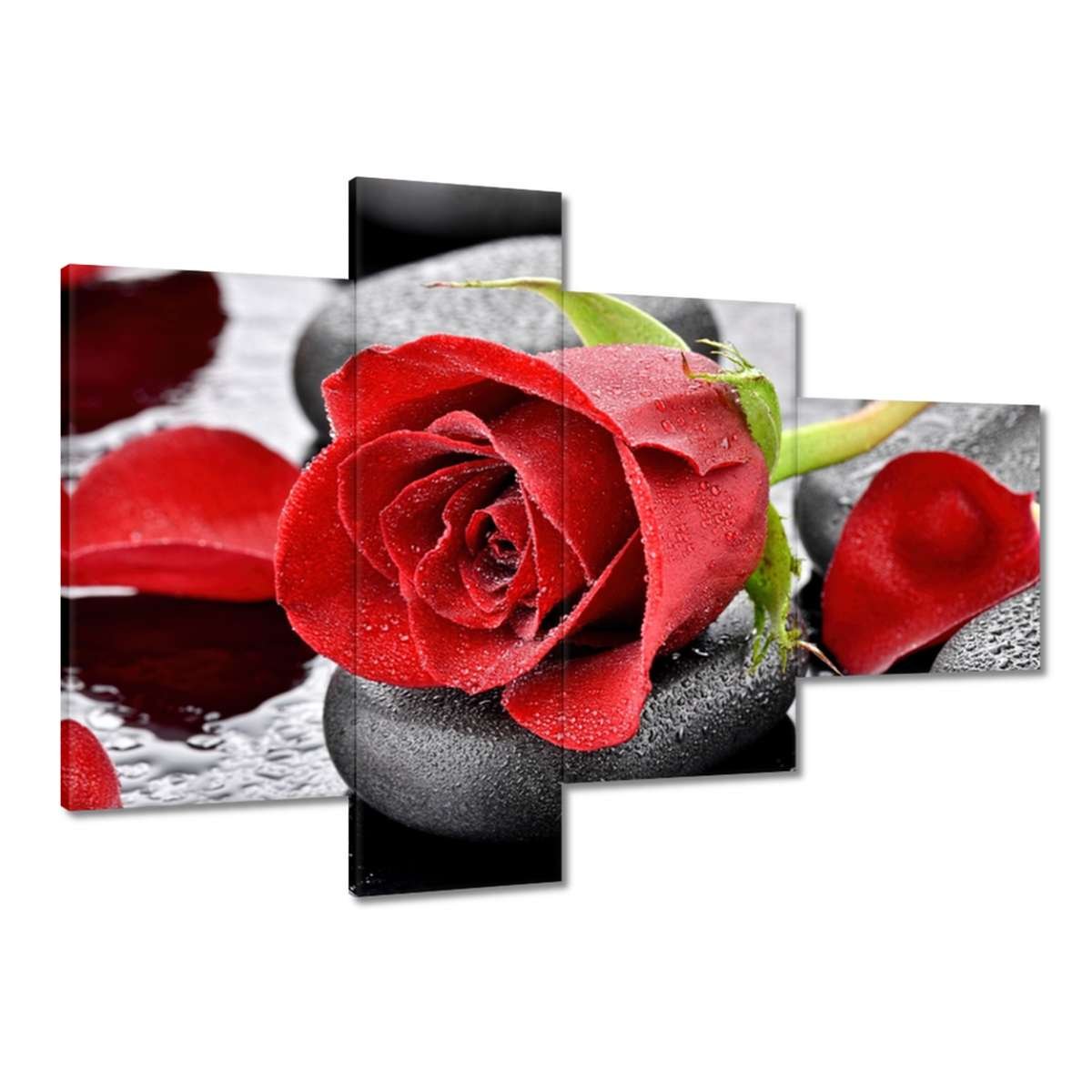 Obraz Czerwone róże Kamienie, 100x70cm - ZeSmakiem | Sklep EMPIK.COM