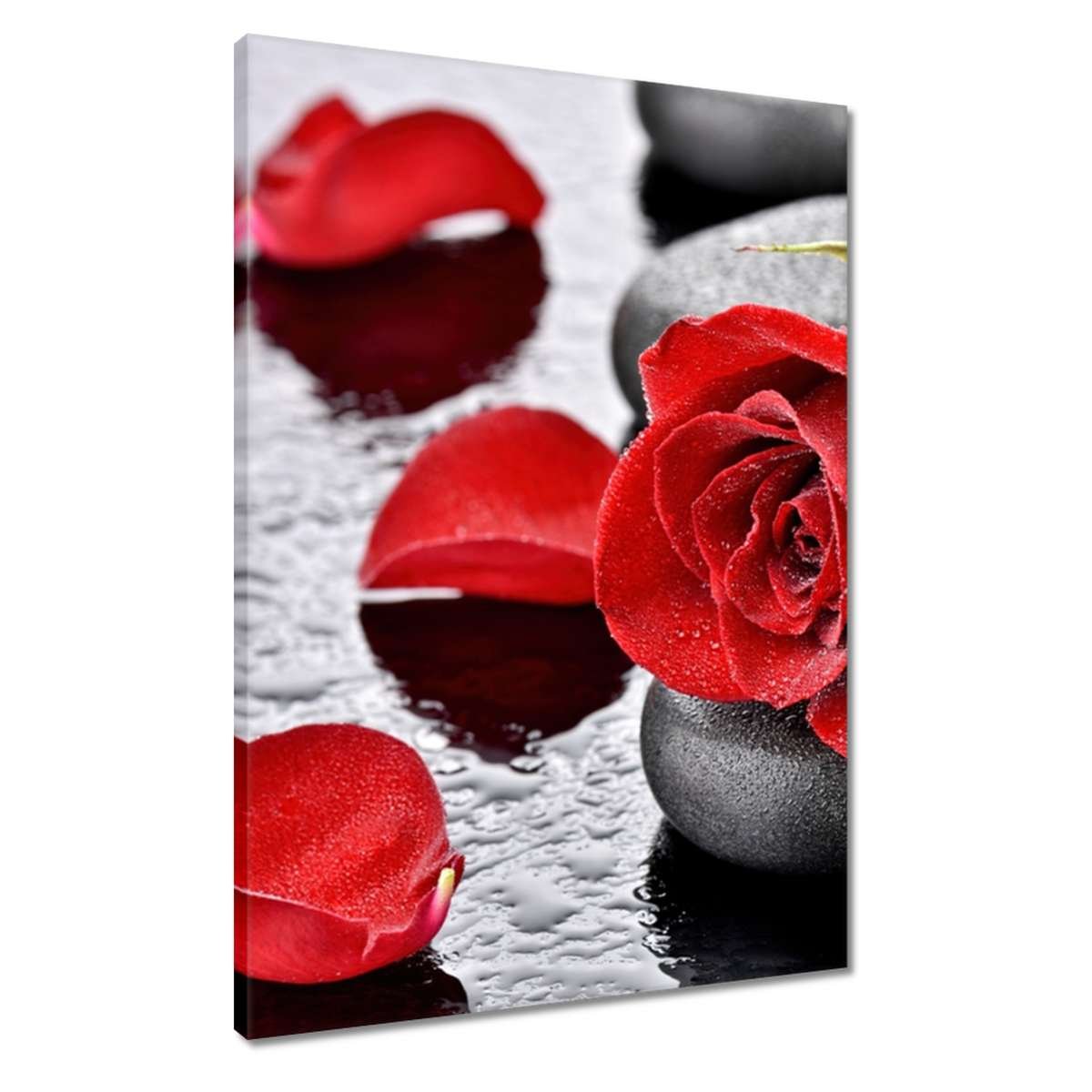 Obraz Czerwone róże Kamienie, 50x70cm - ZeSmakiem | Sklep EMPIK.COM