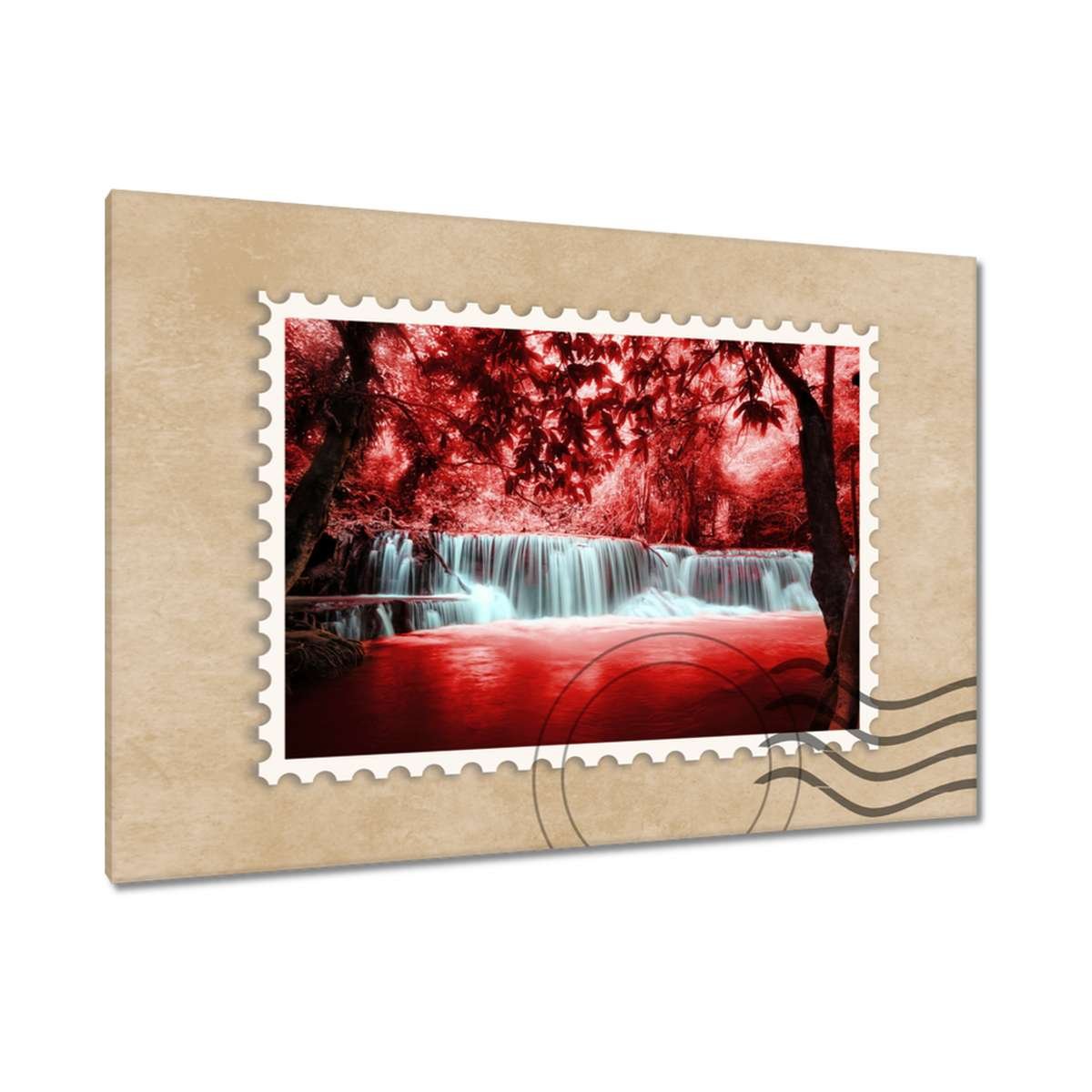 Obraz Czerwony wodospad Kaskada, 60x40cm - ZeSmakiem | Sklep EMPIK.COM