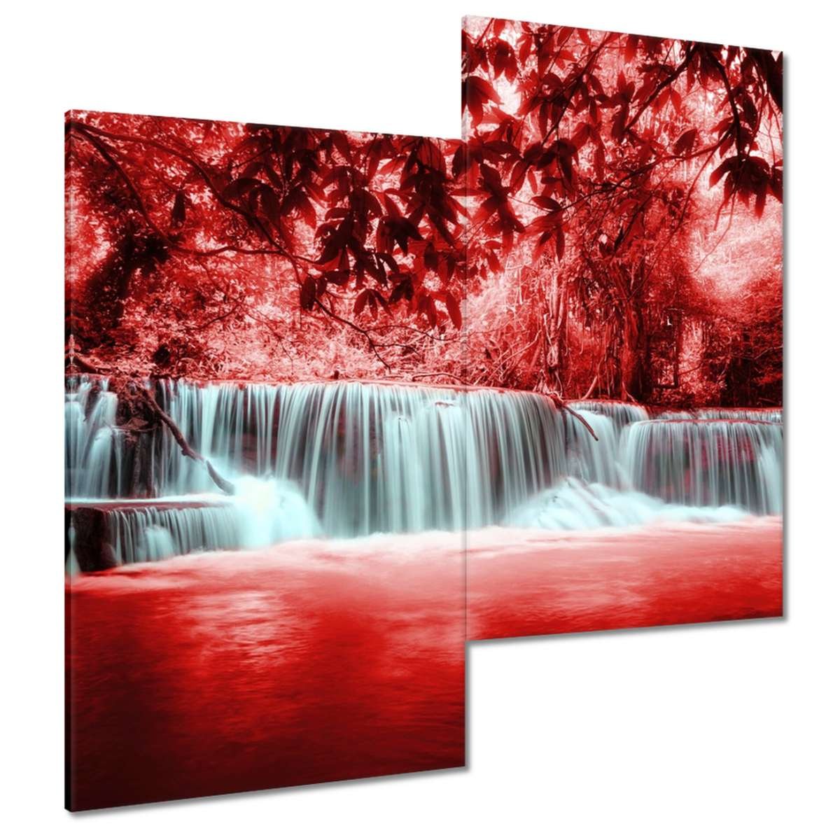 Obraz Czerwony wodospad Kaskada, 60x60cm - ZeSmakiem | Sklep EMPIK.COM