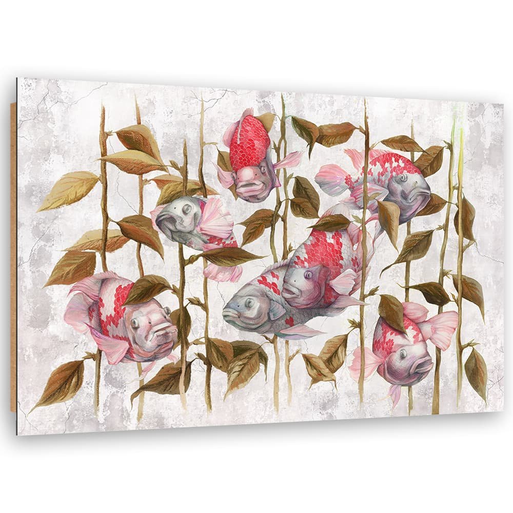 Obraz Deco Panel, Czerwone ryby Koi (Rozmiar 120x80) - Inna marka ...