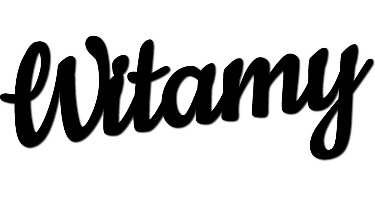 Obraz dekoracja napis Witamy Cookie 40 cm czarny - Inny producent ...