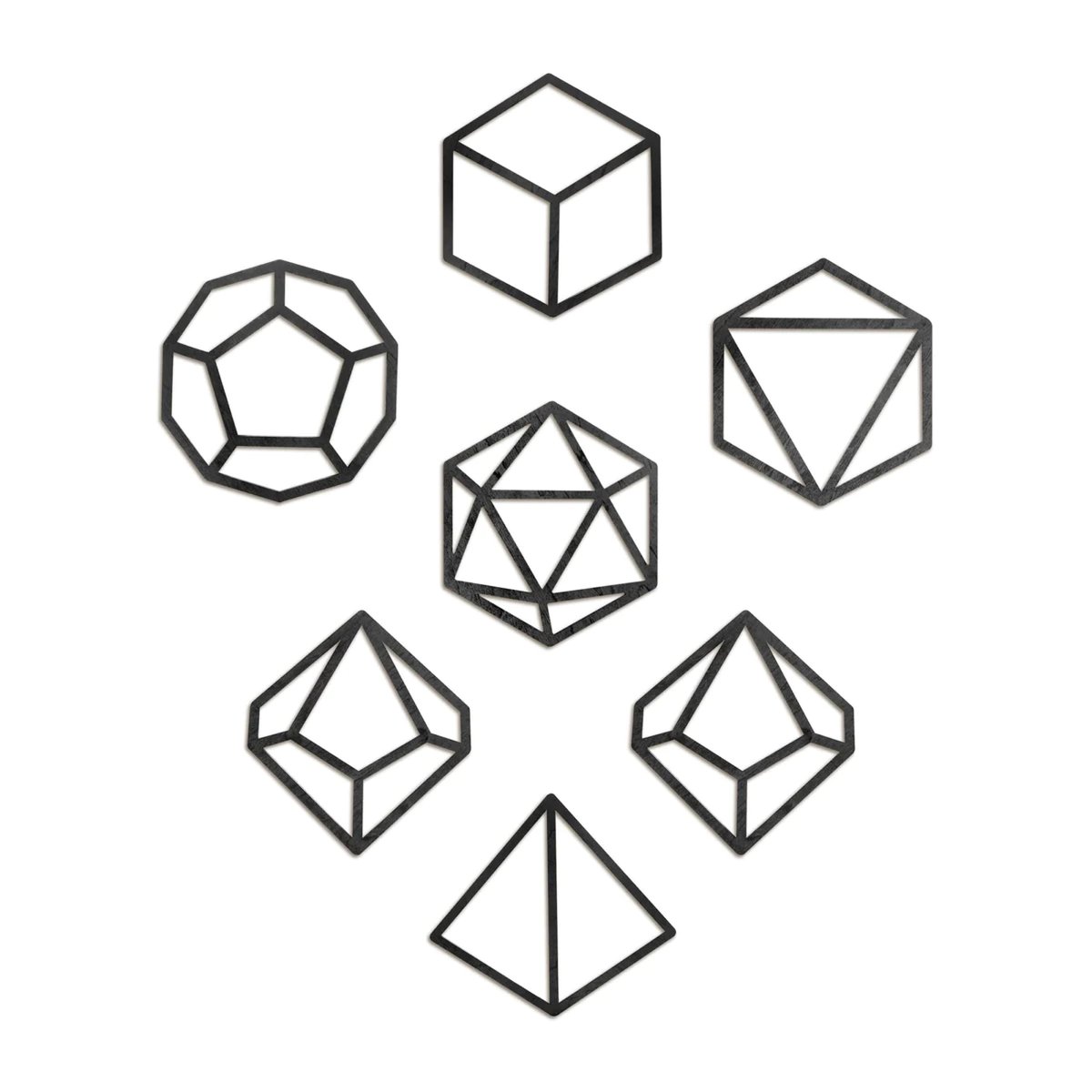 Obraz DND -7 Zarysów Kości Dekoracja Ścienna - Dungeons & Dragons ...