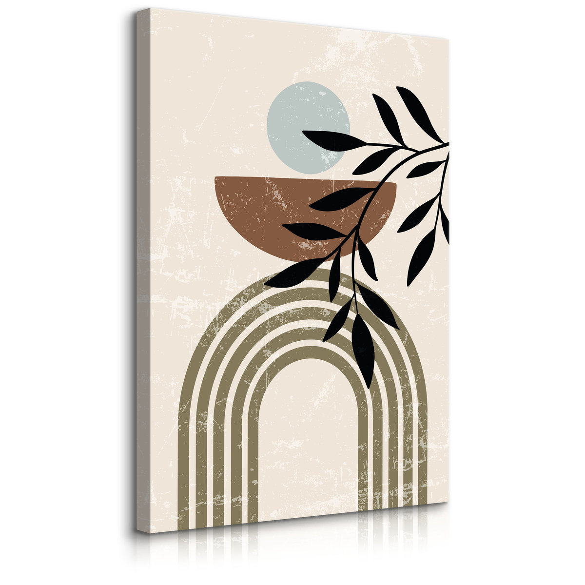 Obraz Do Salonu Liście Natura Styl Boho Abstrakcja 60cm X 90cm - Muralo ...